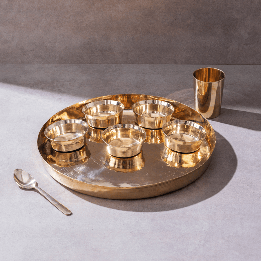 Elegant Pital Thali Set Price And Pital Plate Price – P-TAL