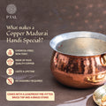 Rose Gold Pure Copper Patili for Cooking Online | P-TAL