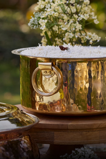 Brass Patila Topia with Lid | Pure Cooking Pot – P•TAL